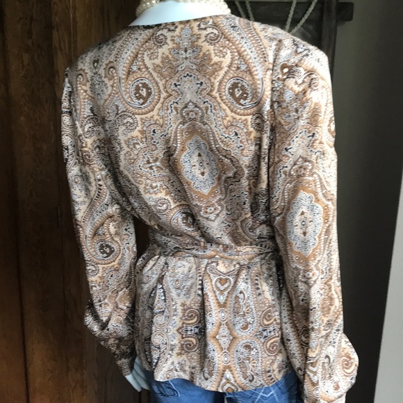 Talbots | Tops | Talbots Silk Wrap Blouse 8 | Poshmark